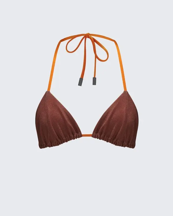Perfect Moment Salinas Bikini Top - Brown