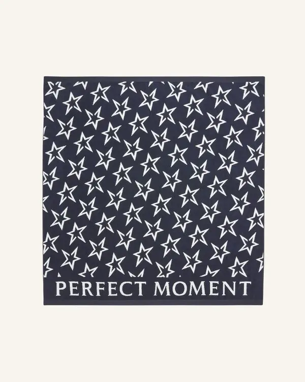 Perfect Moment Star-print Double Beach Towel - Navy