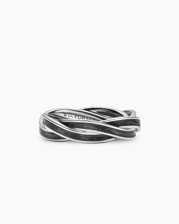 David Yurman Dy Helios™ Band Ring - Forged Carbon
