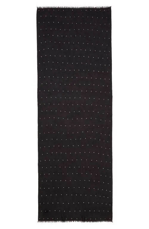 JANE CARR The Crystal Cashmere Scarf - Black