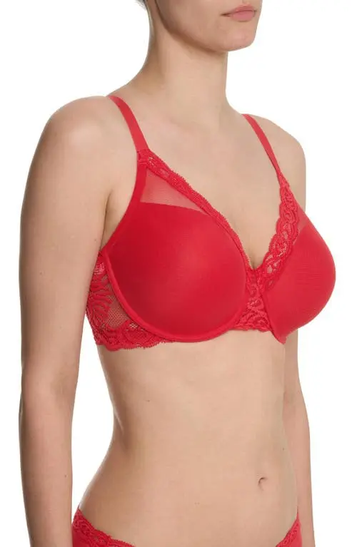 Natori Feathers Full Figure Plunge T-shirt Bra - Bonfire