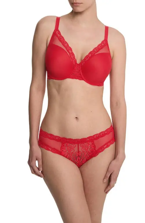 Natori Feathers Full Figure Plunge T-shirt Bra - Bonfire
