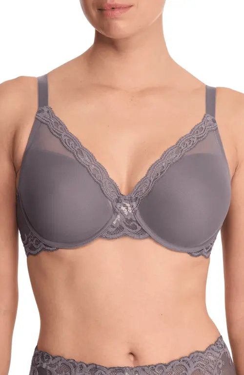 Natori Feathers Full Figure Plunge T-shirt Bra - Nickel