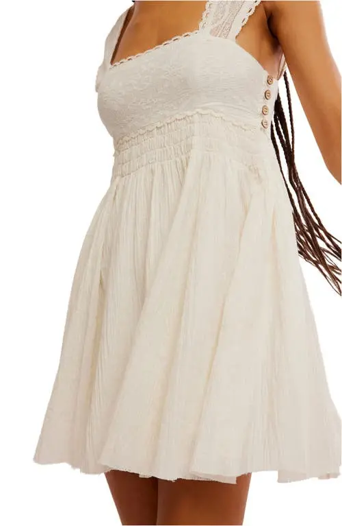 free people heartland embroidered bodice cotton mini dress Heartland Embroidered Bodice Cotton Minidress (Women)