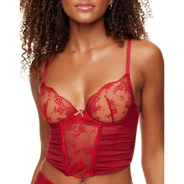 ADORE ME Avara Cropped Bustier - Jester Red