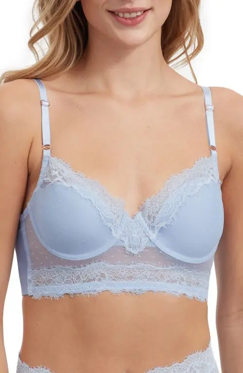 SKARLETT BLUE Entice Longline Lightly Lined Bra - Blue Breeze