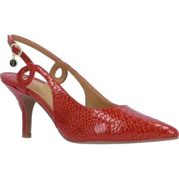 J. Reneé Tindra Slingback Pumps - Red
