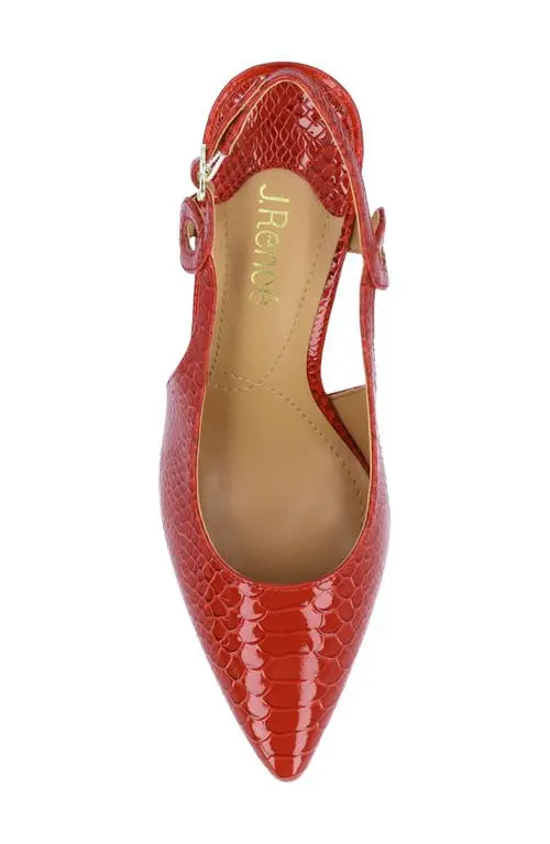 J. Reneé Tindra Slingback Pumps - Red