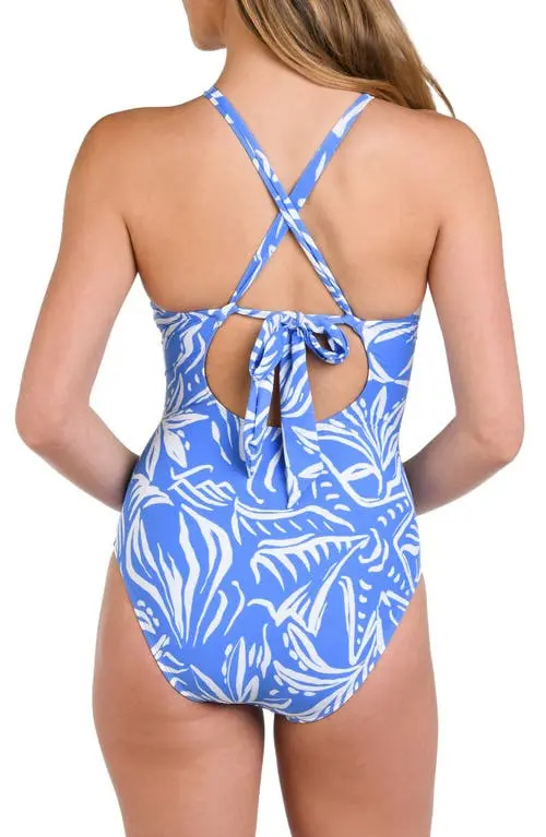 La Blanca Beachside Bay High Neck One-piece Swimsuit