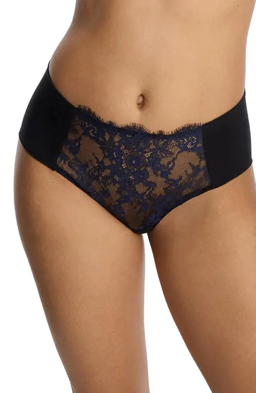SKARLETT BLUE Entice Front Lace Brief - Black/midnight