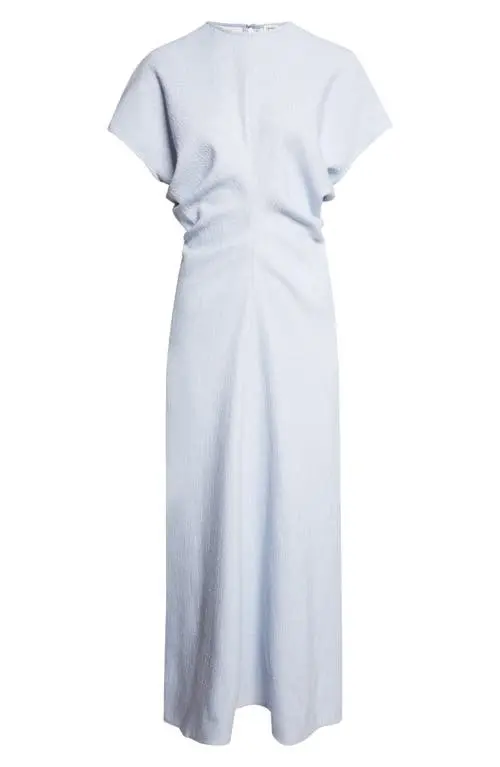 TOTEME Crinkle Texture Knit Maxi Dress - Sky