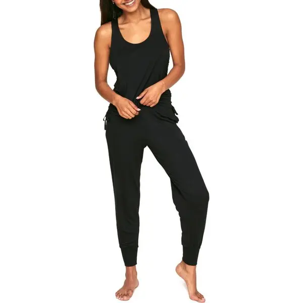 ADORE ME Jayden Pajama Tank & Pant Set - Black
