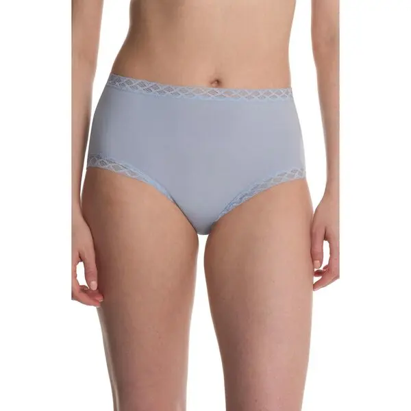 Natori Bliss Cotton Full Brief - Blue Mist