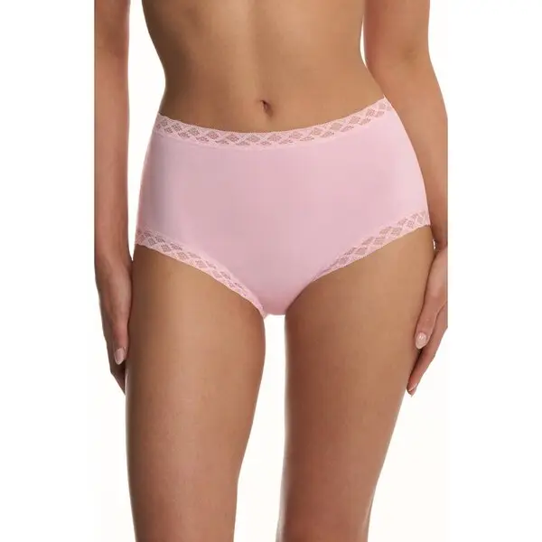 Natori Bliss Cotton Full Brief - Delicate Rose