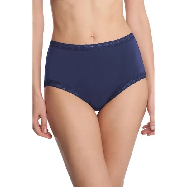 Natori Bliss Cotton Full Brief - Ink
