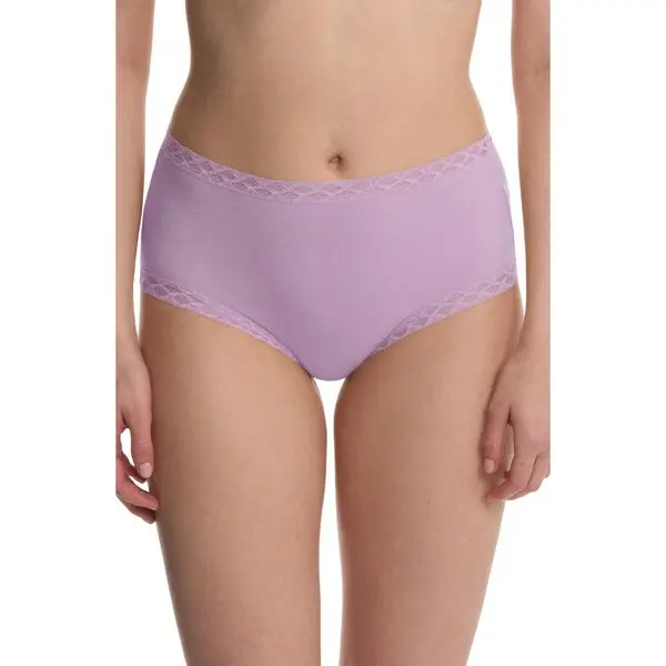 Natori Bliss Cotton Full Brief - Violet Tulip