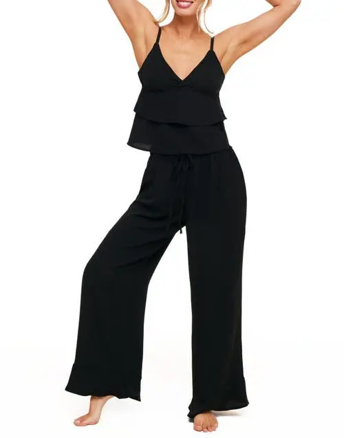 ADORE ME Brigita Pajama Cami & Pants Set - Black