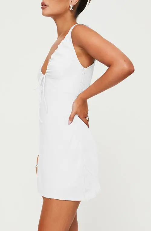 Princess Polly Bareena Mini Dress - White | Editorialist