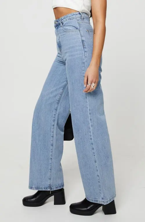 Princess Polly Nicolo High-waist Straight-leg Jeans
