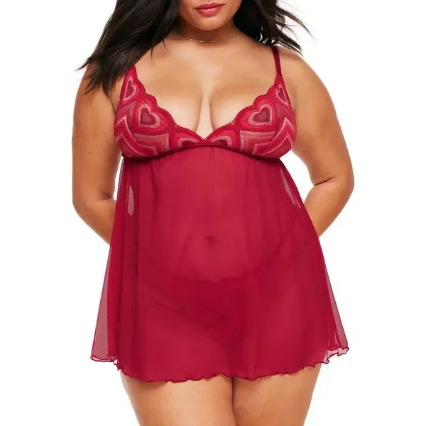 ADORE ME Amorata Babydoll Lingerie - Jester Red