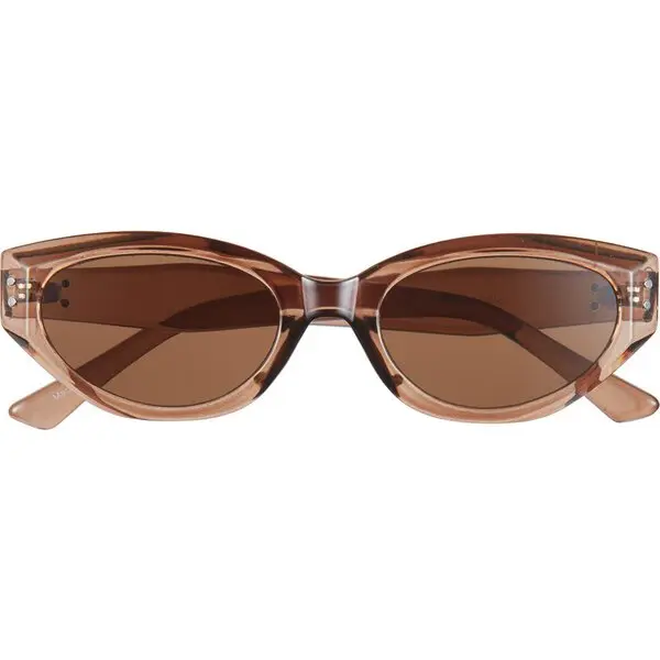 Bp. 50mm Oval Sunglasses - Clear Brown