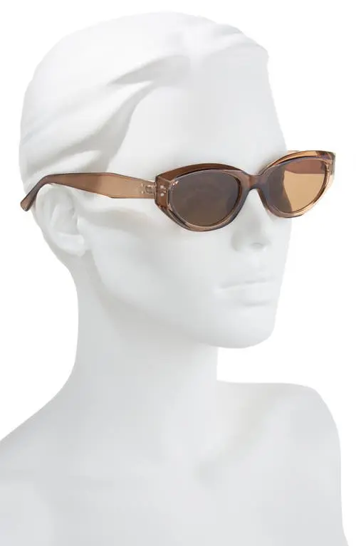 Bp. 50mm Oval Sunglasses - Clear Brown