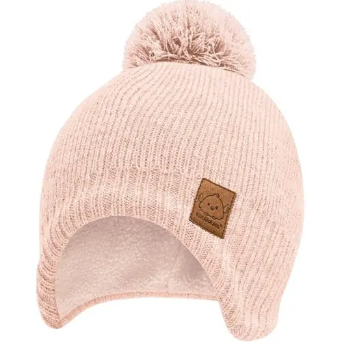 KEABABIES Muff Knitted Beanie - Blush