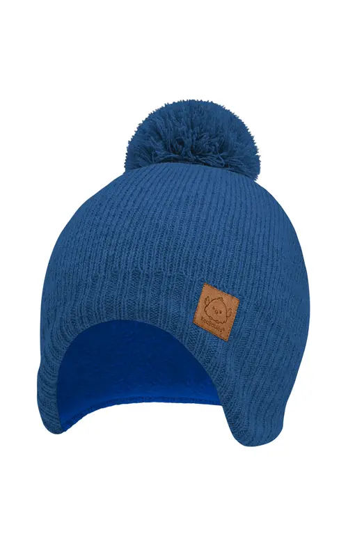 KEABABIES Muff Knitted Beanie - Cobalt