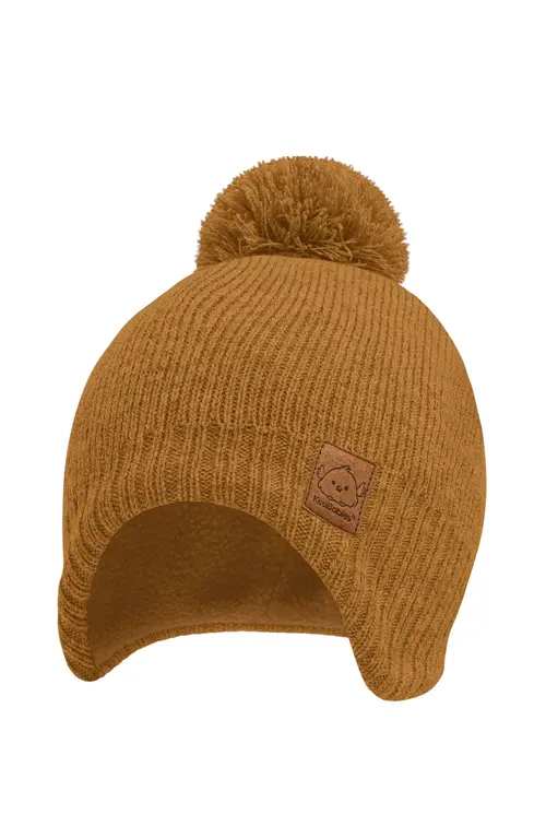 KEABABIES Muff Knitted Beanie - Latte