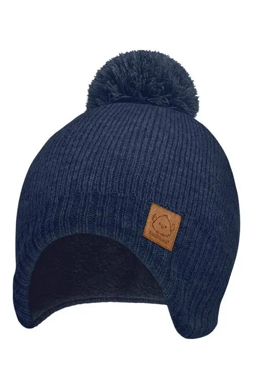 KEABABIES Muff Knitted Beanie - Navy
