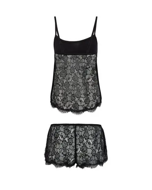 ADORE ME Reign Cami & Short Set Lingerie - Black