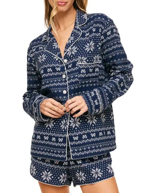 ADORE ME Cecelia Pajama Set - Dark Blue