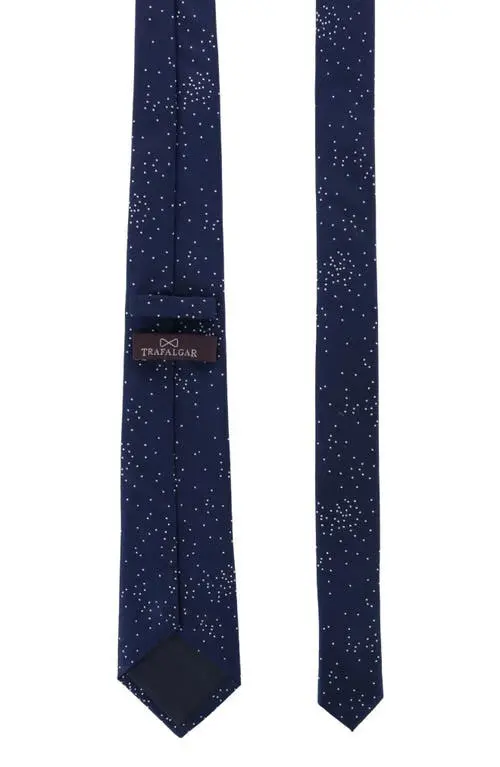 Trafalgar Dot Pattern Neck Tie - Black