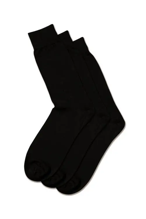 CHARLES TYRWHITT Cotton Rich Socks 3 Pack - Black