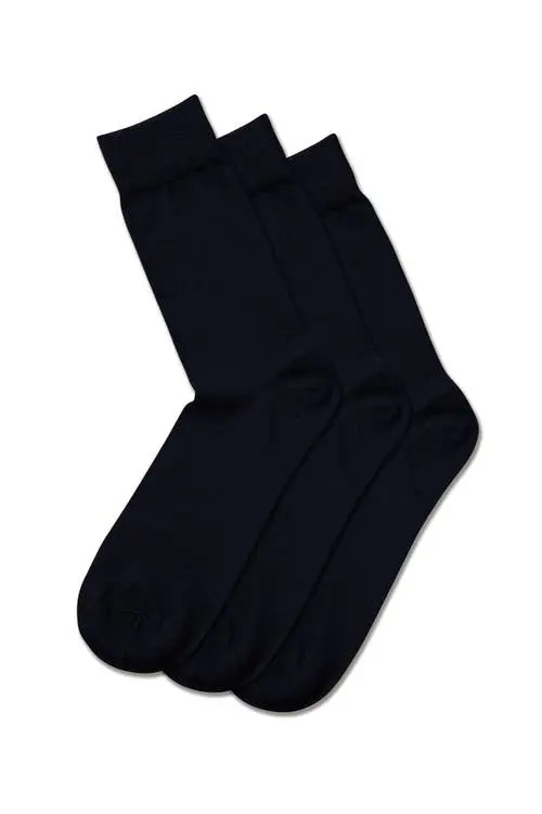 CHARLES TYRWHITT Cotton Rich Socks 3 Pack - Navy