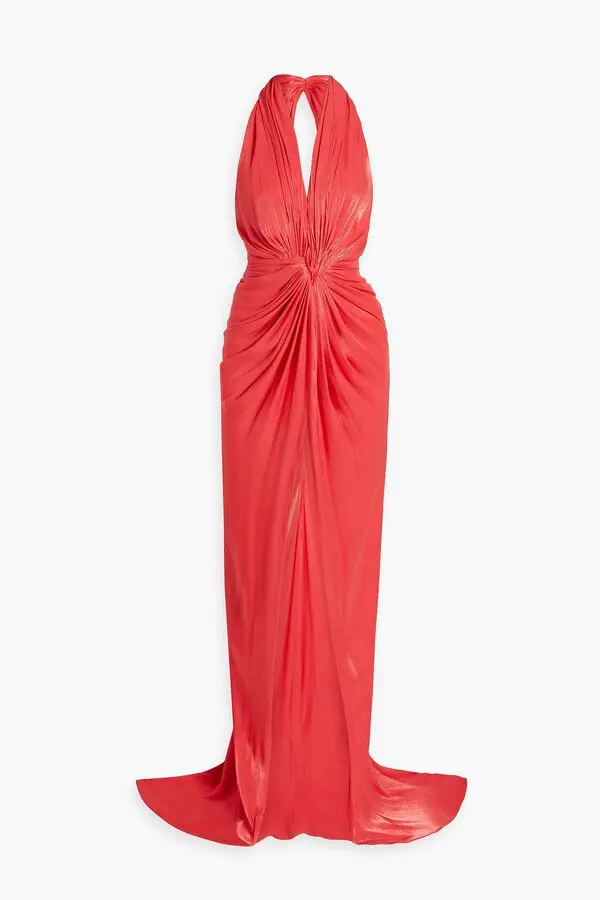 Costarellos Colette' Lamé Halterneck Gown