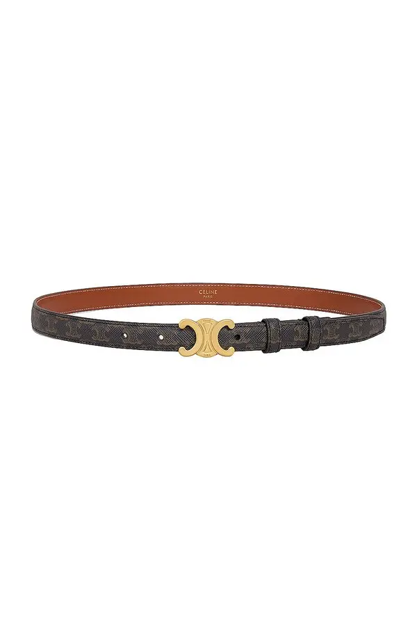 FWRD BOUTIQUE Celine Small Triomphe Belt In Tan