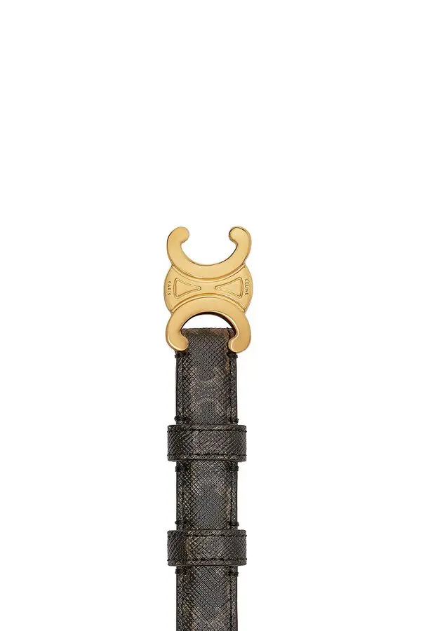 FWRD BOUTIQUE Celine Small Triomphe Belt In Tan