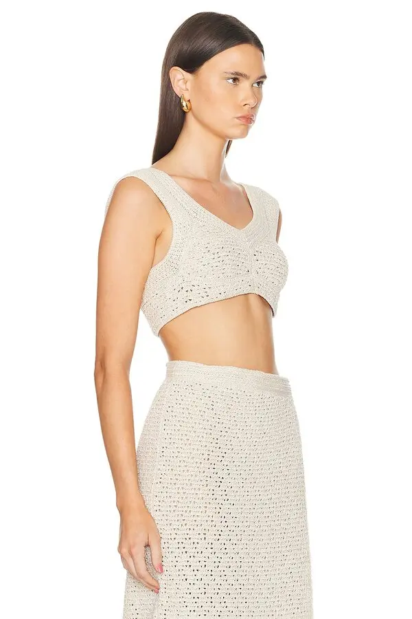 Bottega Veneta Bra Top In Beige