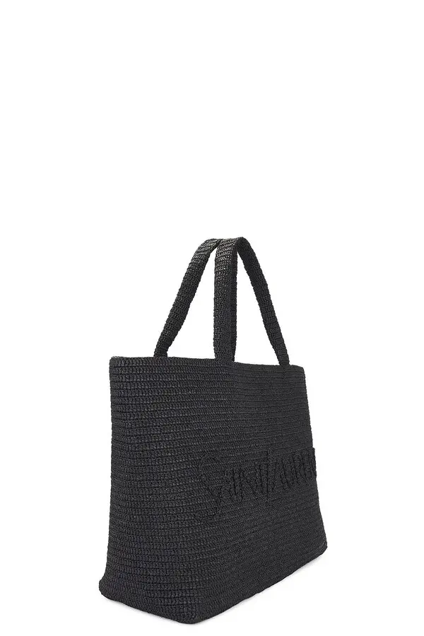 Saint Laurent Raffia Tote Bag