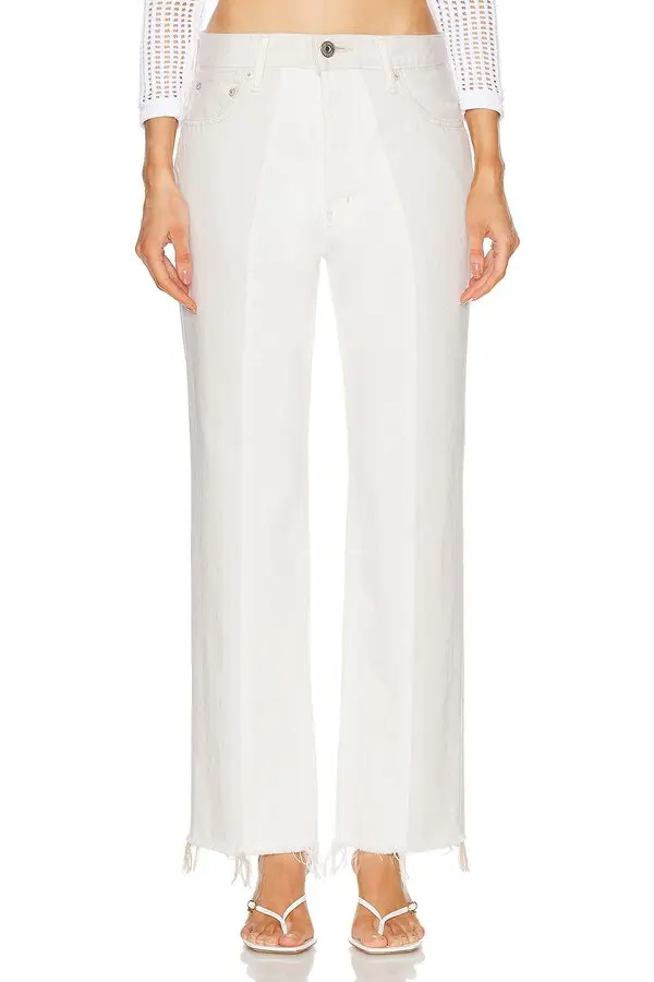 Moussy Vintage Raintrec Straight Jeans - White