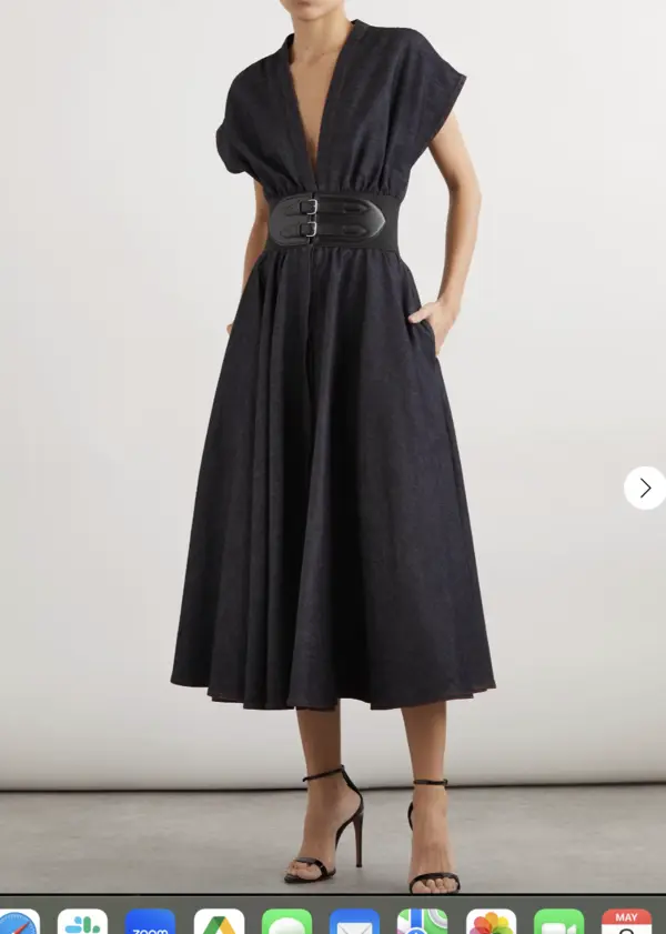 knee length dresses for ladies Alaia Midi Wrap Dress main image 1