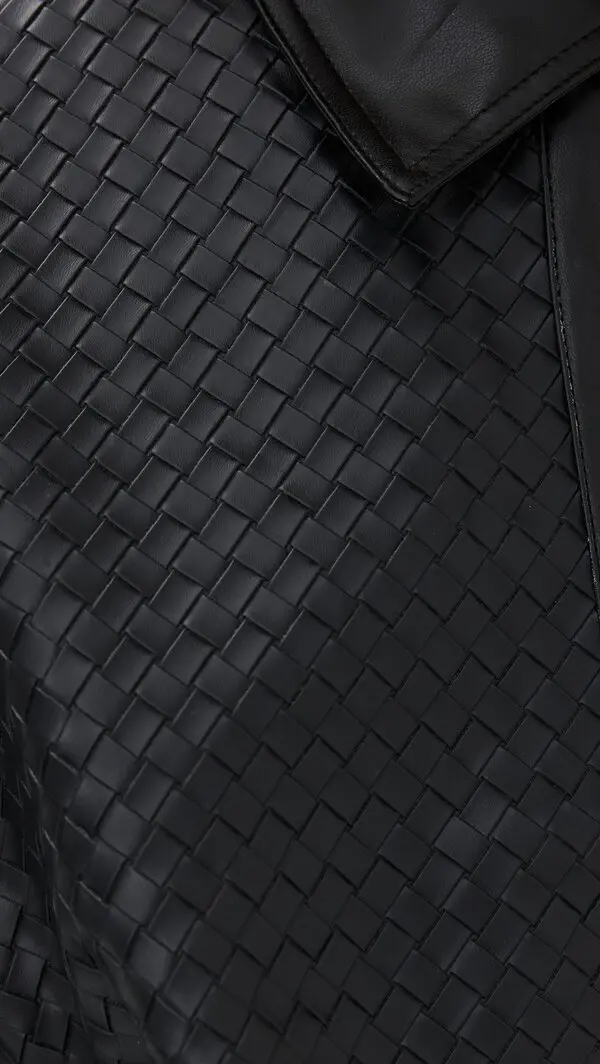 Lioness Kenny Woven Bomber Jacket - Onyx