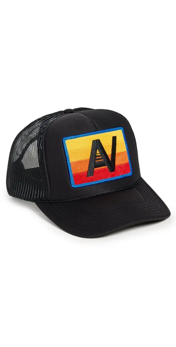 Aviator Nation Logo Trucker Hat - Black