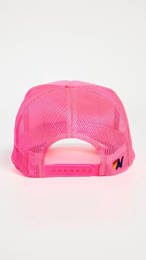 Aviator Nation Logo Trucker Hat - Neon Pink