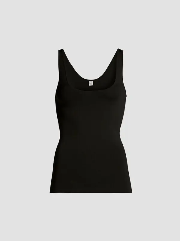 TOTEME Compact Jersey Tank - Black
