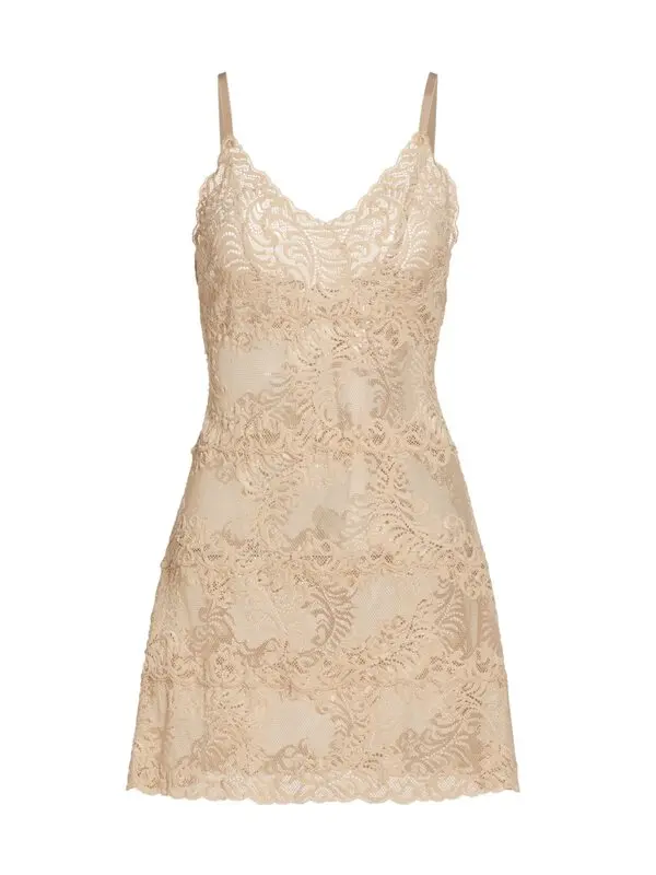 Natori Feathers Boudoir Nightdress - Cafe