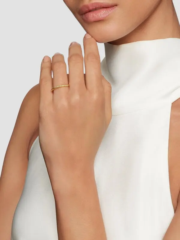 David Yurman Cable Band Ring In 18k Yellow 2mm