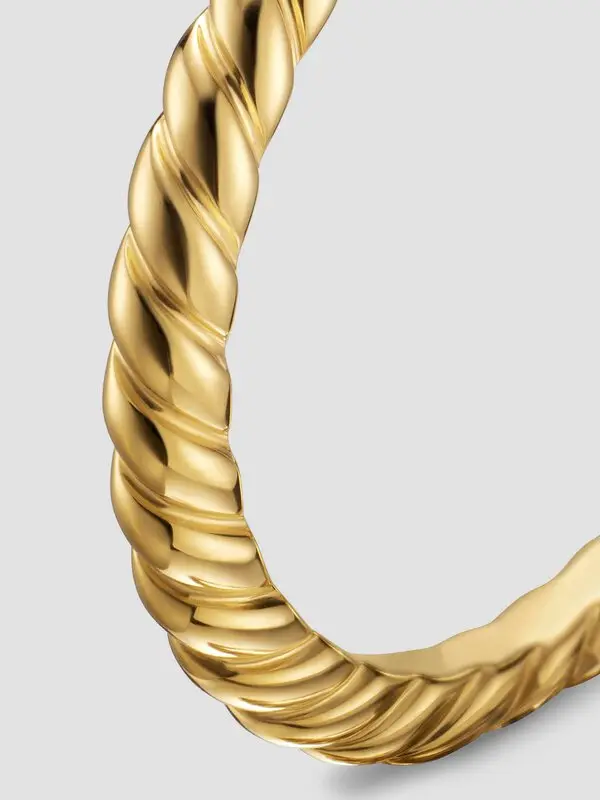 David Yurman Cable Band Ring In 18k Yellow 2mm