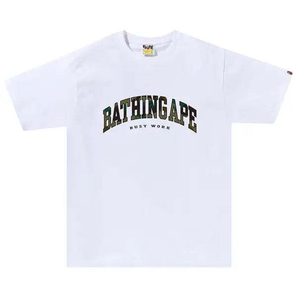 A BATHING APE 1st Camo Logo Tee /green - White